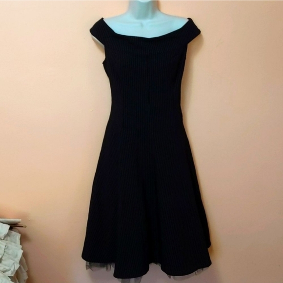Morbid Threads | Dresses | Vintage Morbid Threads Retro Pinstripe Off ...
